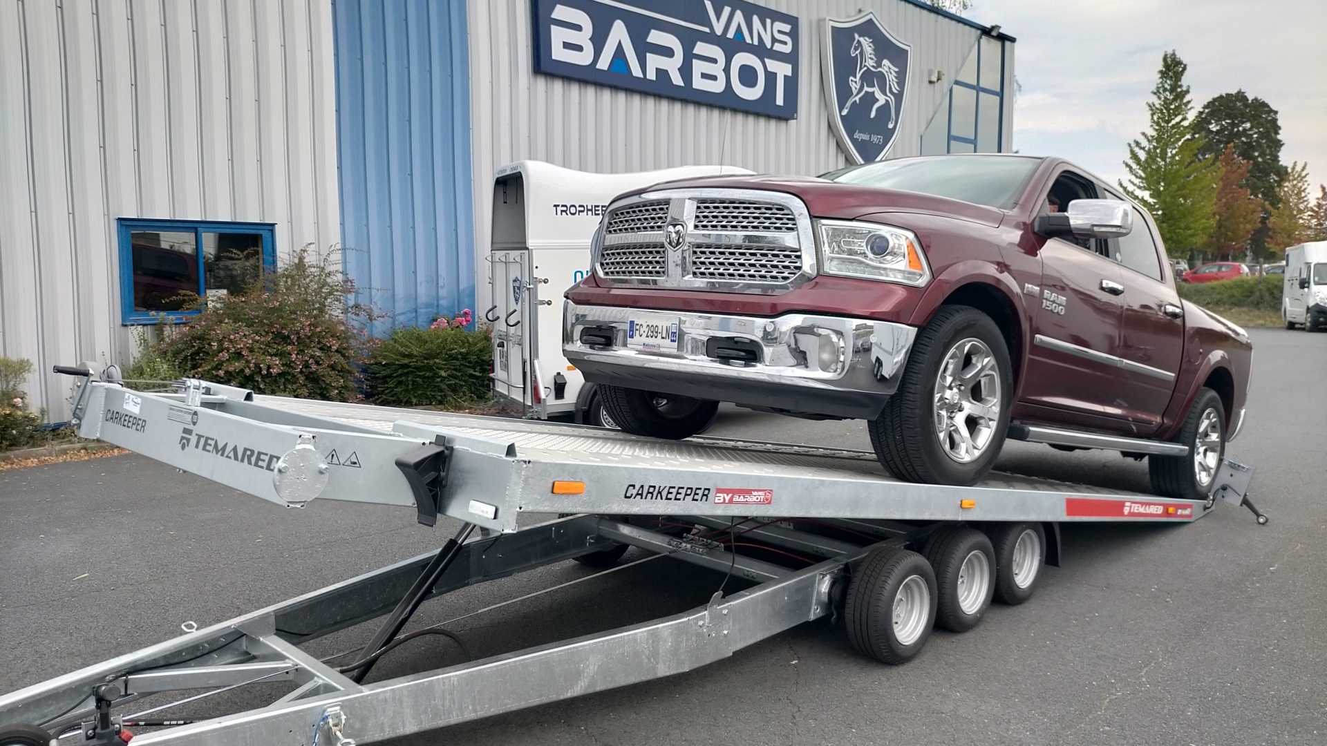 Plateau porte voiture 3T5 basculant